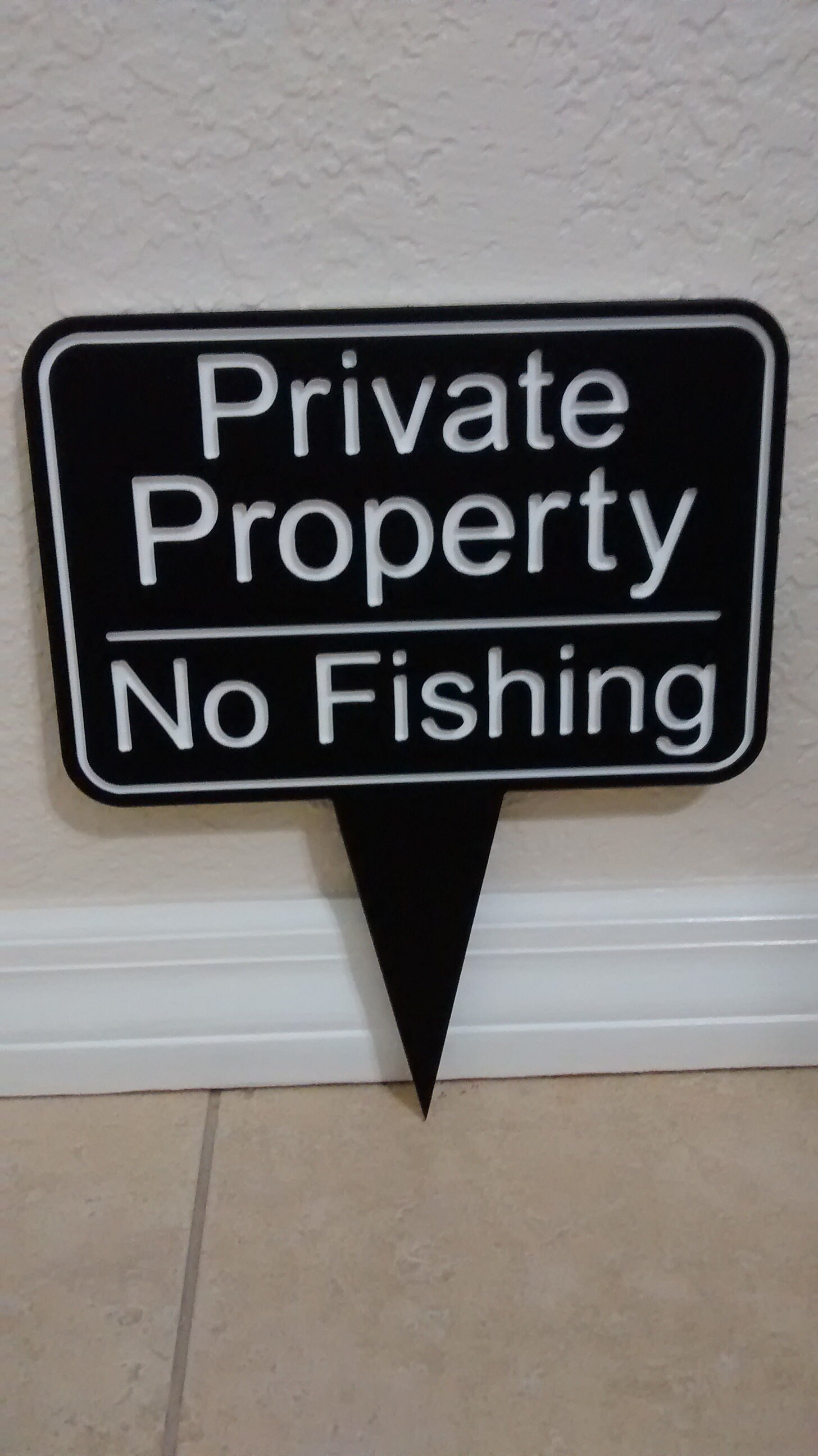 Private Property No Fishing Sign Private Residence No | Etsy