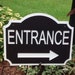 Entrance Sign Shop Sign Business Sign Signs With Arrows - Etsy