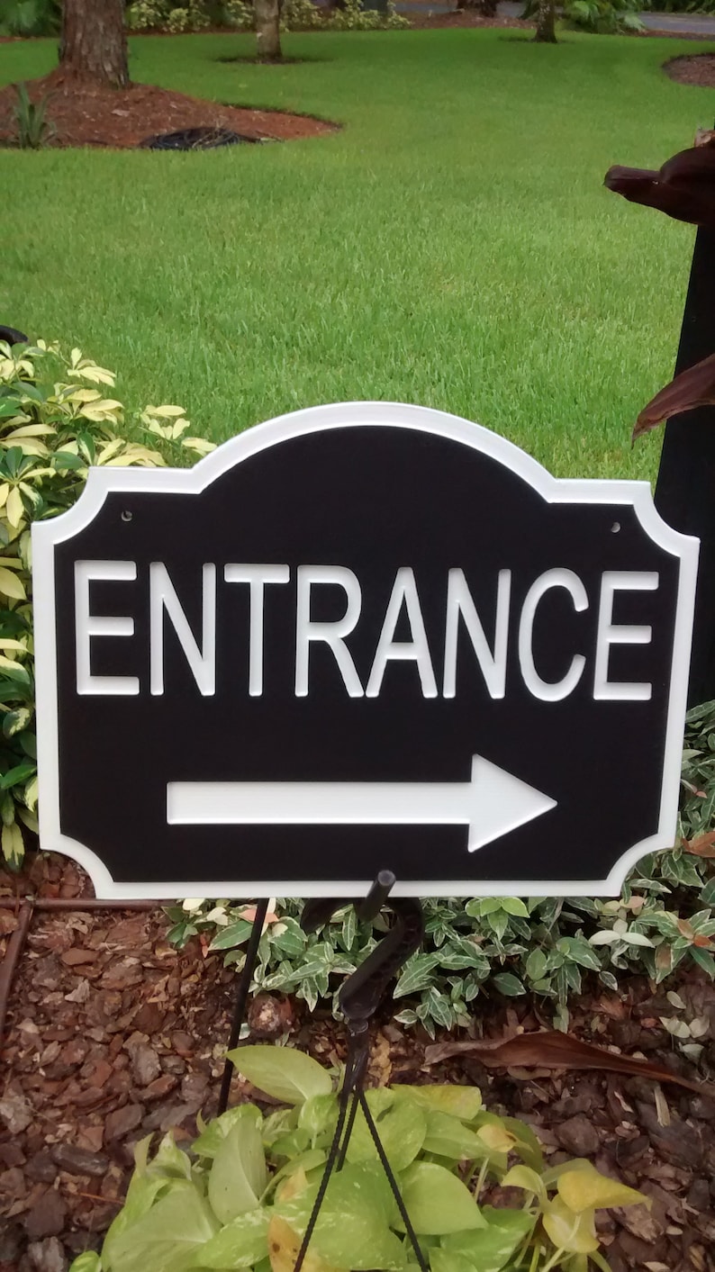 Entrance Sign Shop Sign Business Sign Signs With Arrows | Etsy