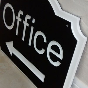 Office Sign, Outdoor Office Sign, Home Office Sign, Signs With Arrows ...