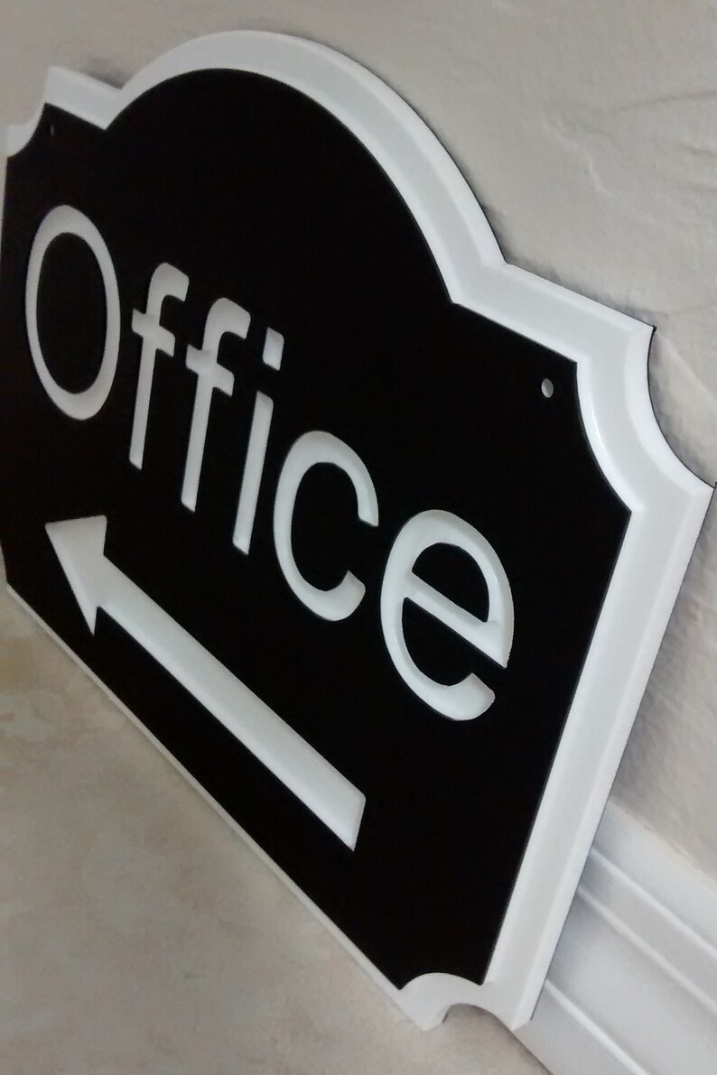 Office Sign, Outdoor Office Sign, Home Office Sign, Signs With Arrows ...