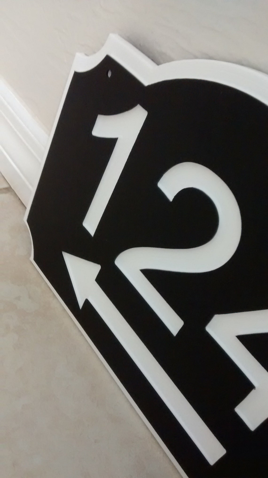 House Numbers Shop Sign With Arrow Business Address Sign | Etsy