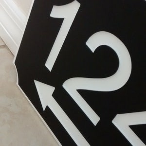 House Numbers, Shop Sign With Arrow, Business Address Sign, Office ...