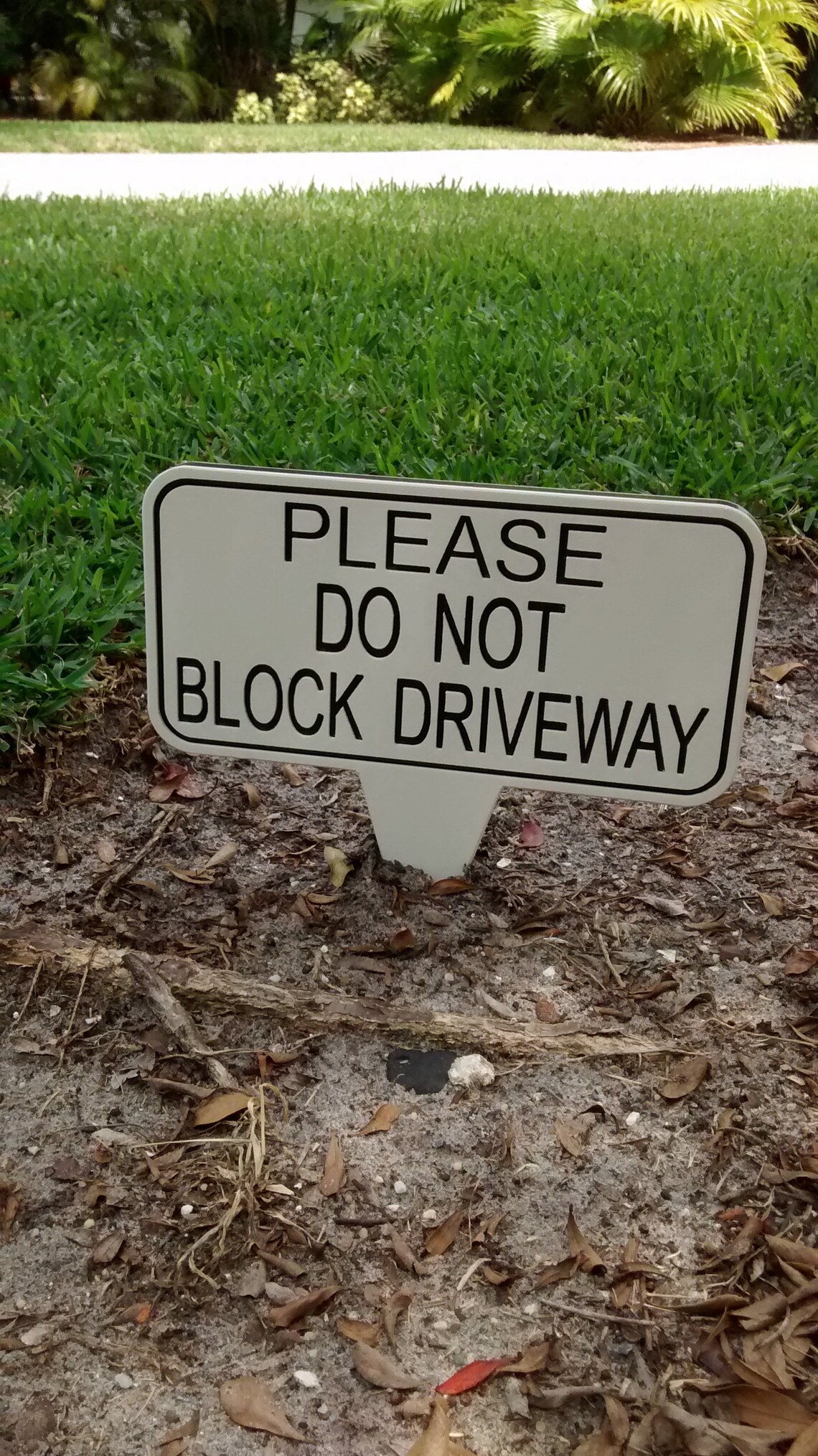Do Not Block Driveway Please Do Not Block Driveway Yard - Etsy