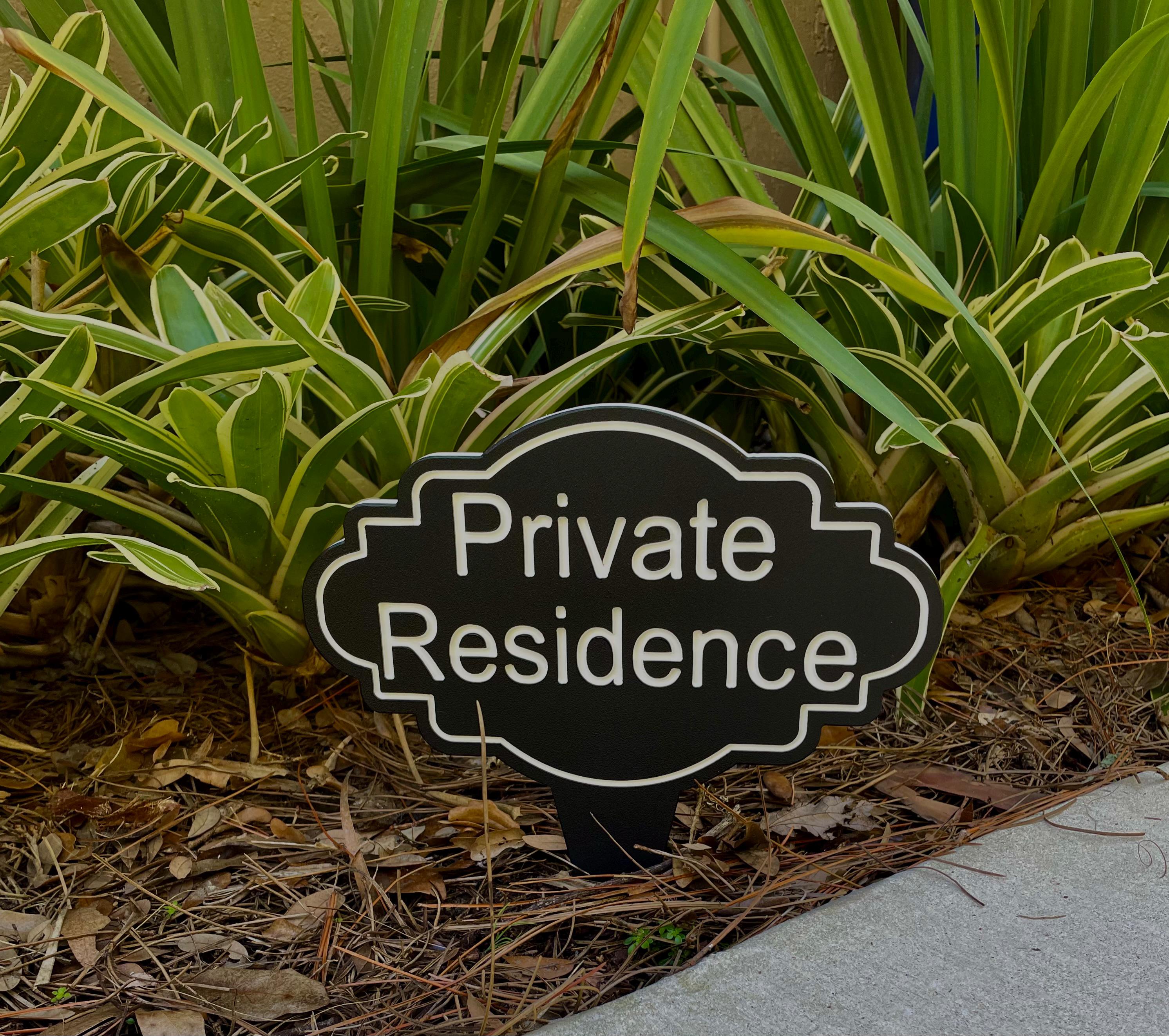 Private Residence Sign, Yard Sign, Entryway Sign, Do Not Disturb Sign ...