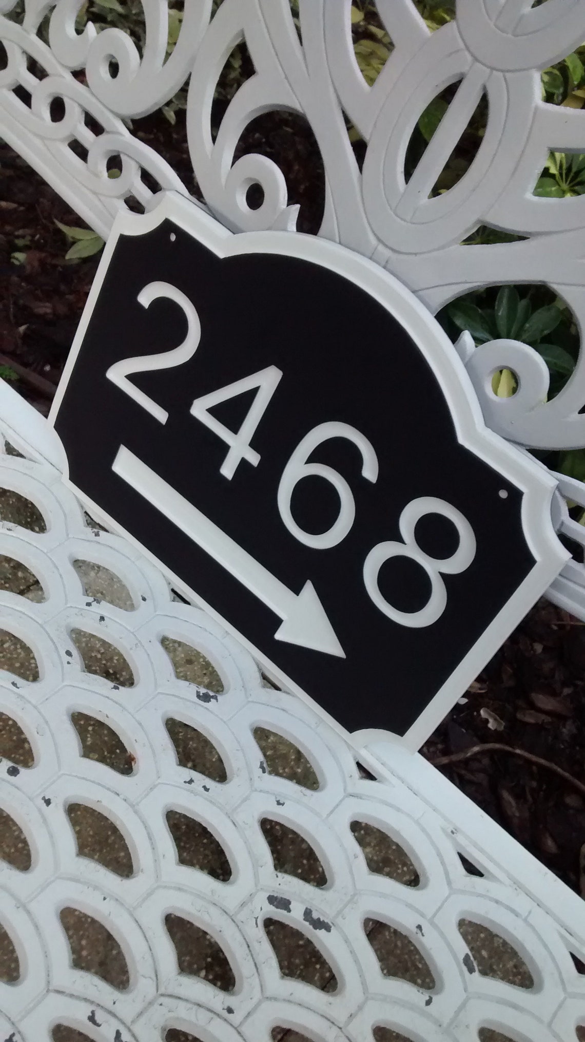 House Numbers Address Numbers Address Sign Arrow House | Etsy