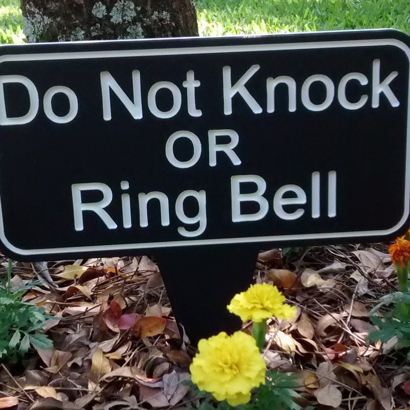 Do Not Knock Sign - Etsy