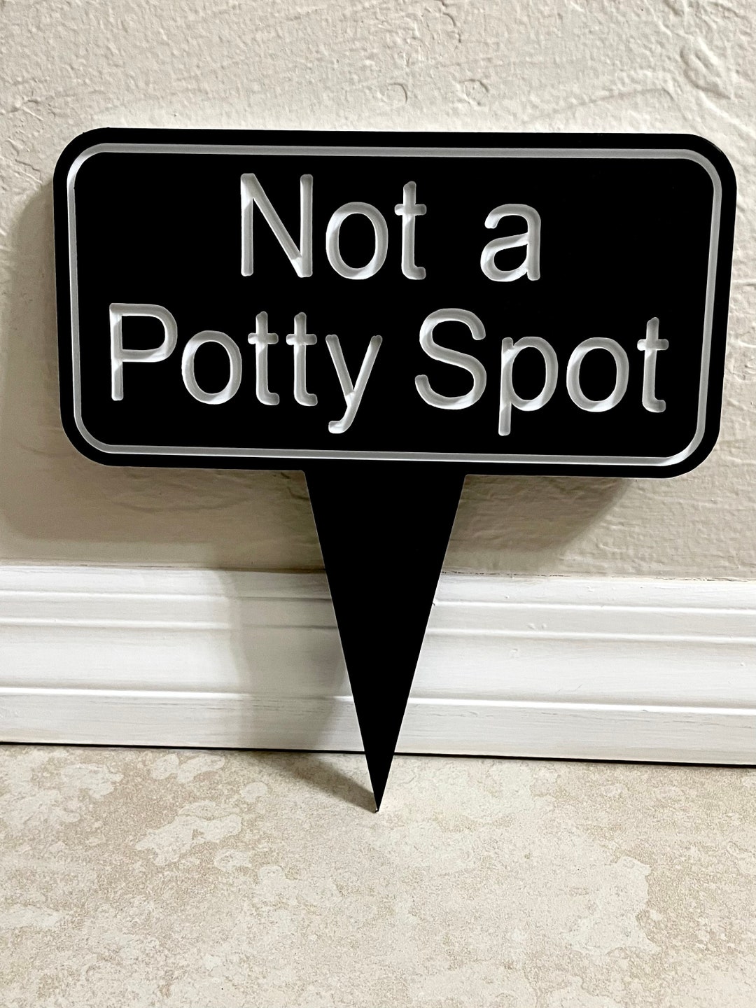 Not A Potty Spot, Dog Walker Sign, No Poop or Pee Zone, No Trespooping ...