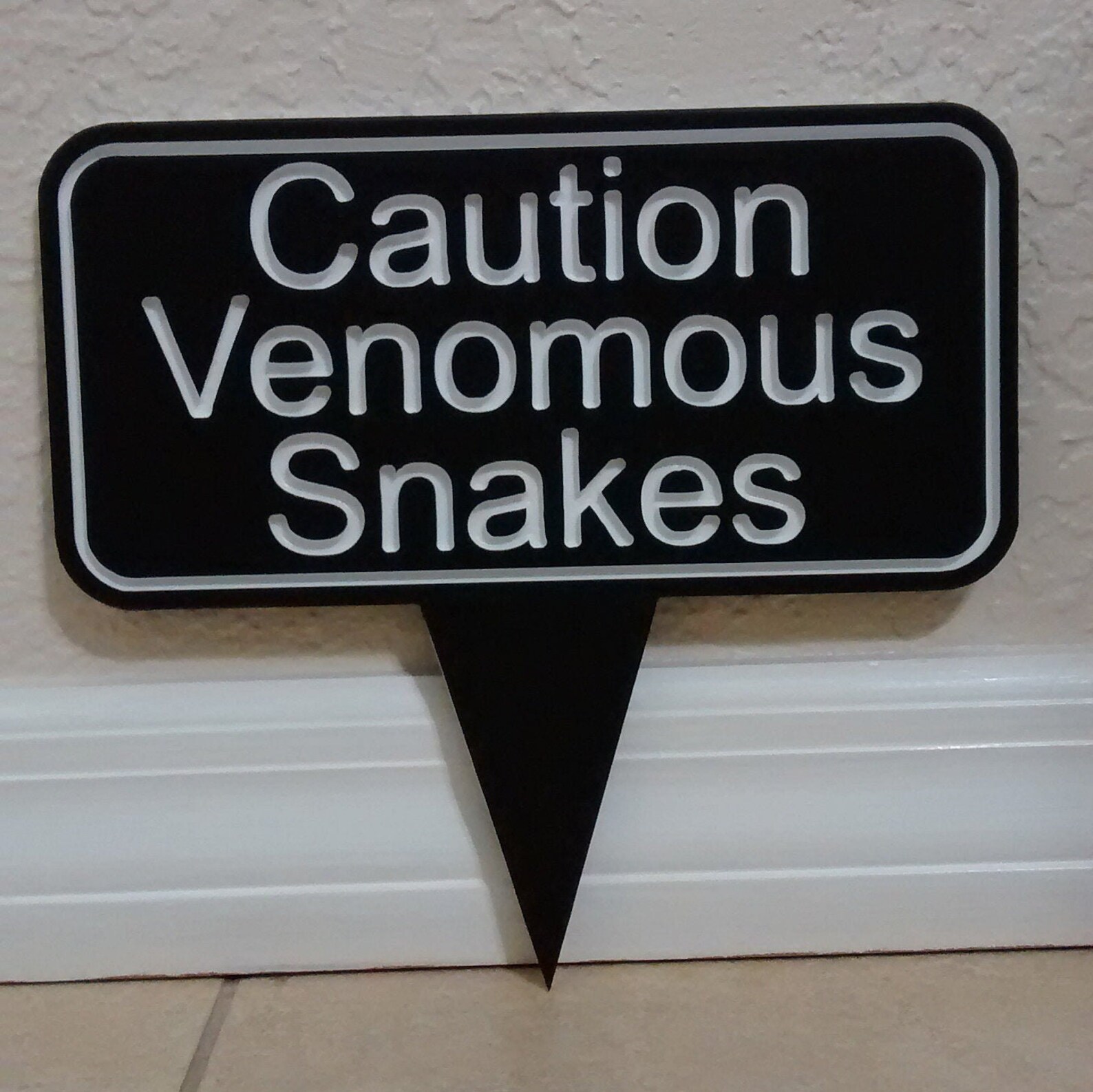 Beware Venomous Snakes Snake Sign Caution Venomous Snakes | Etsy