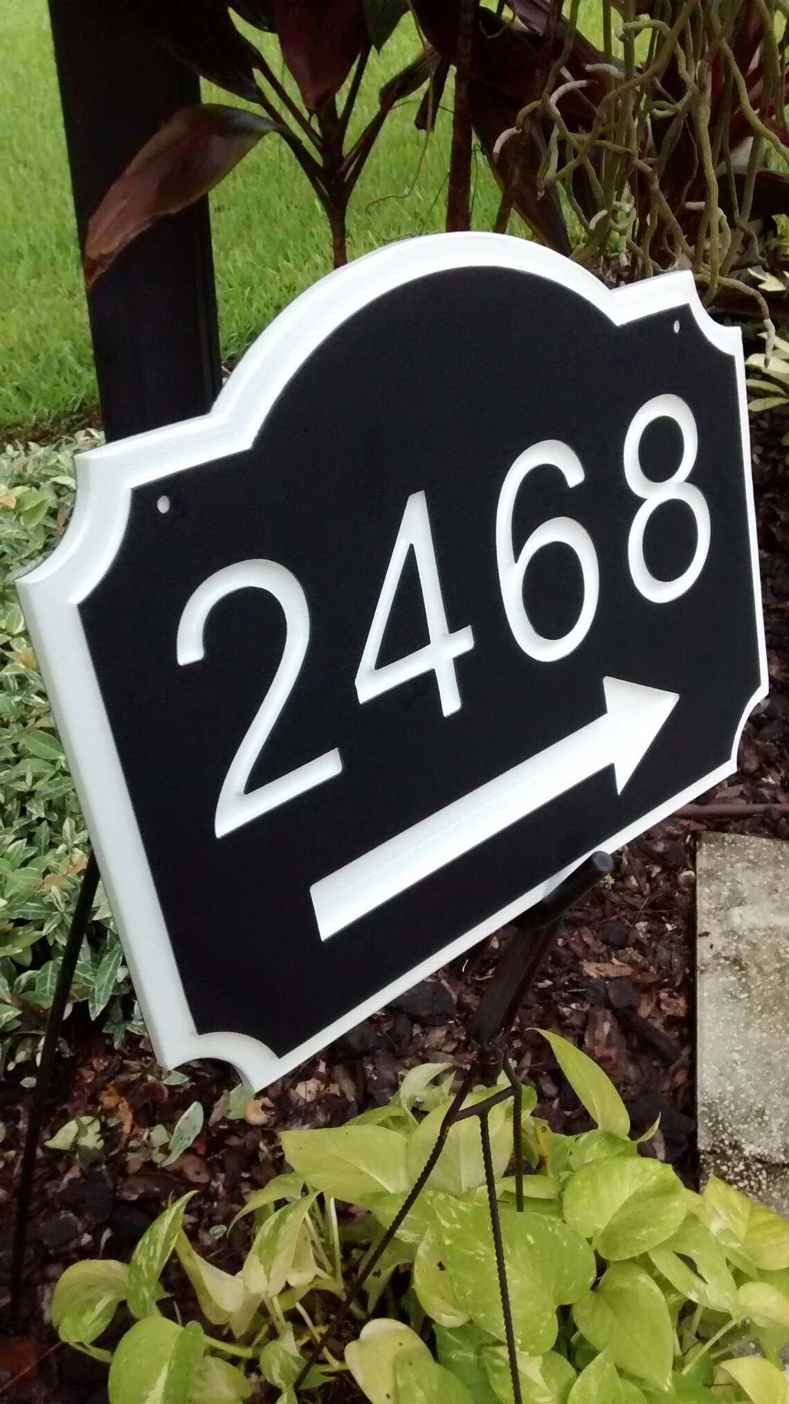 House Numbers Address Numbers Address Sign Arrow House | Etsy