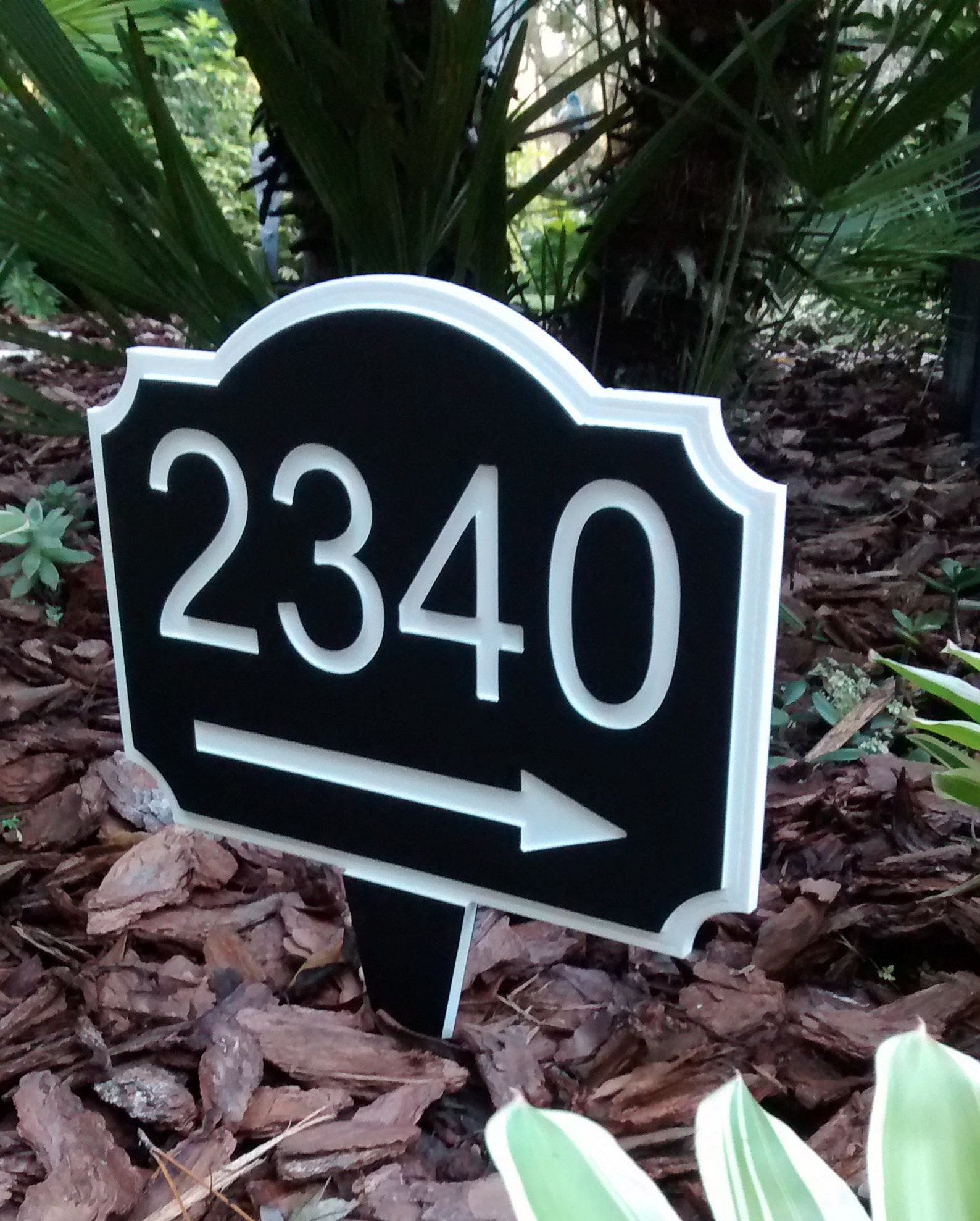 Arrow Address Sign, House Number With Arrow, House Number With Arrow ...