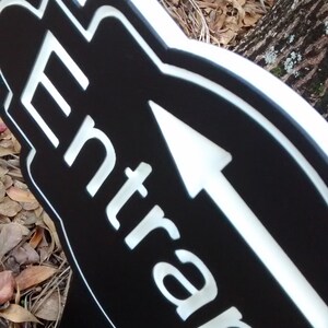Entrance Sign, Directional Sign, Enter Sign, Business Signage, Front ...