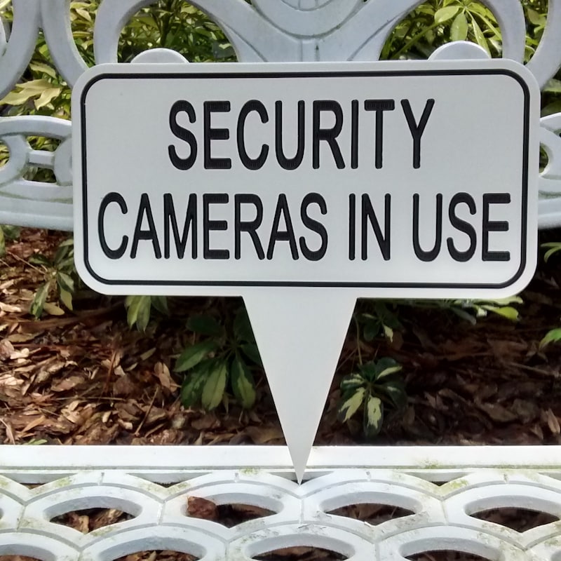 Camera in Use Sign - Etsy