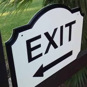 Exit Sign, Shop Sign, Business Sign, Signs With Arrows, Office Signs ...