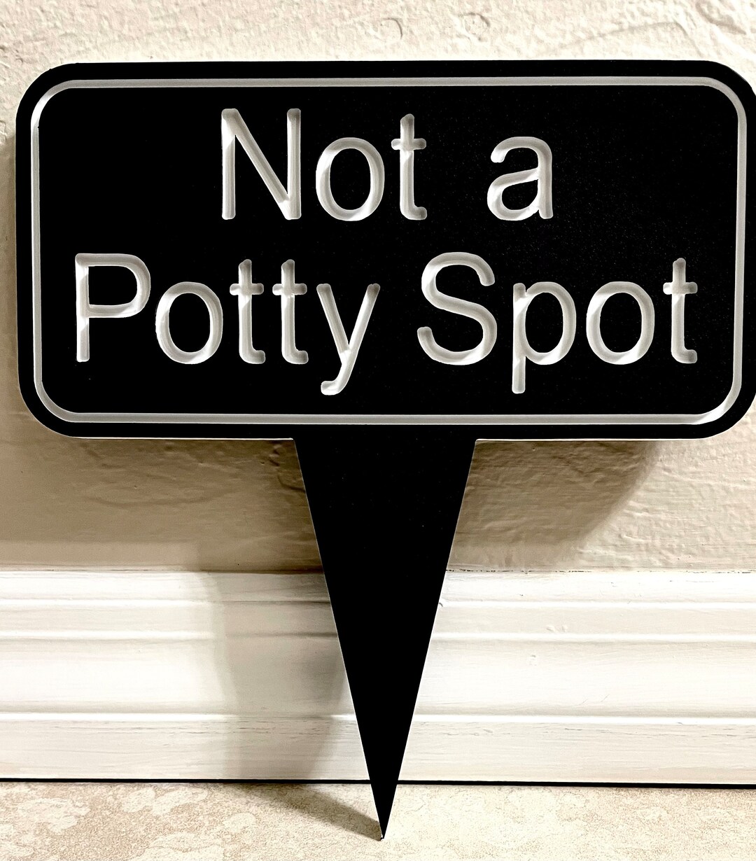 Not A Potty Spot, Dog Walker Sign, No Poop or Pee Zone, No Trespooping ...