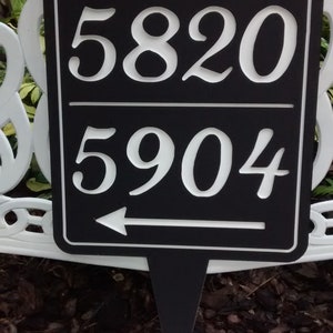 House Numbers With Arrow, Address Numbers, Address Numbers Sign, House ...