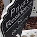 Private Residence, Outdoor Sign, Yard Sign, Warning Sign, Lawn Sign ...