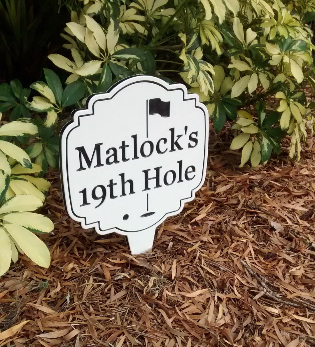 19th Hole Sign, Personalized Golf Sign, Golf 19th Hole Custom Name Sign ...