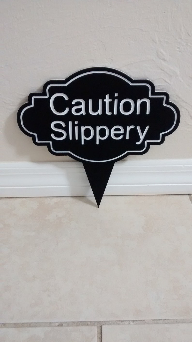 Caution Sign, Warning Sign, Engraved Sign, Outdoor Yard Sign ...