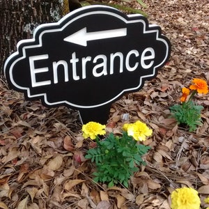 Entrance Sign, Directional Sign, Enter Sign, Business Signage, Front ...