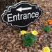 Entrance Sign, Directional Sign, Enter Sign, Business Signage, Front ...