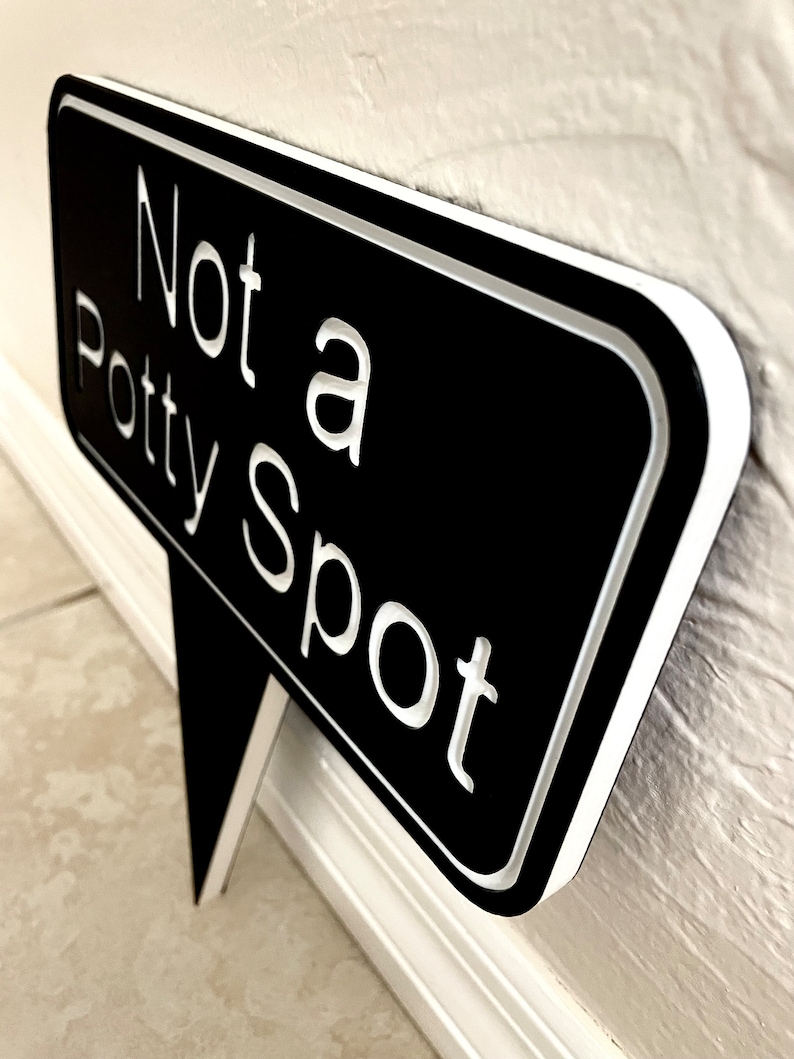Not a Potty Spot Yard Sign, No Dog Pooping Lawn Sign, Dog Lover Gift - Etsy