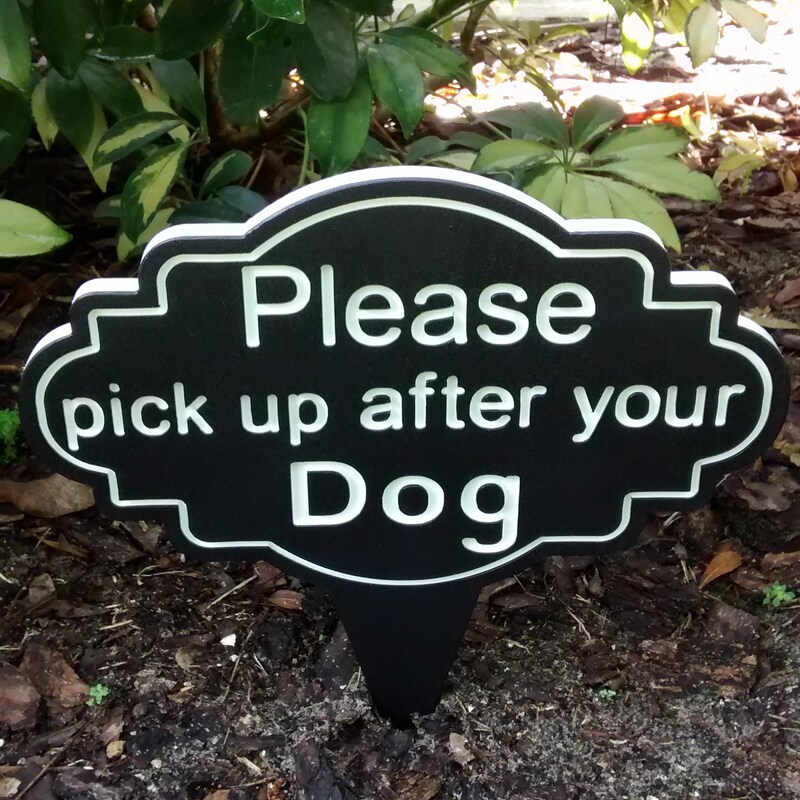 Dog Poop Sign - Etsy