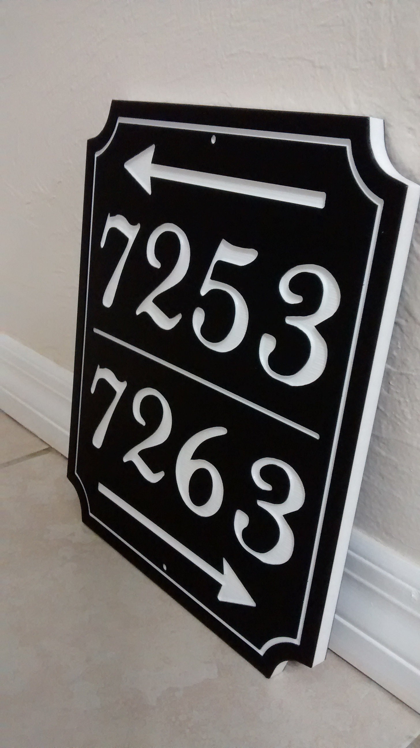 House Number With Arrow, Address Number, Address Number Sign, House ...