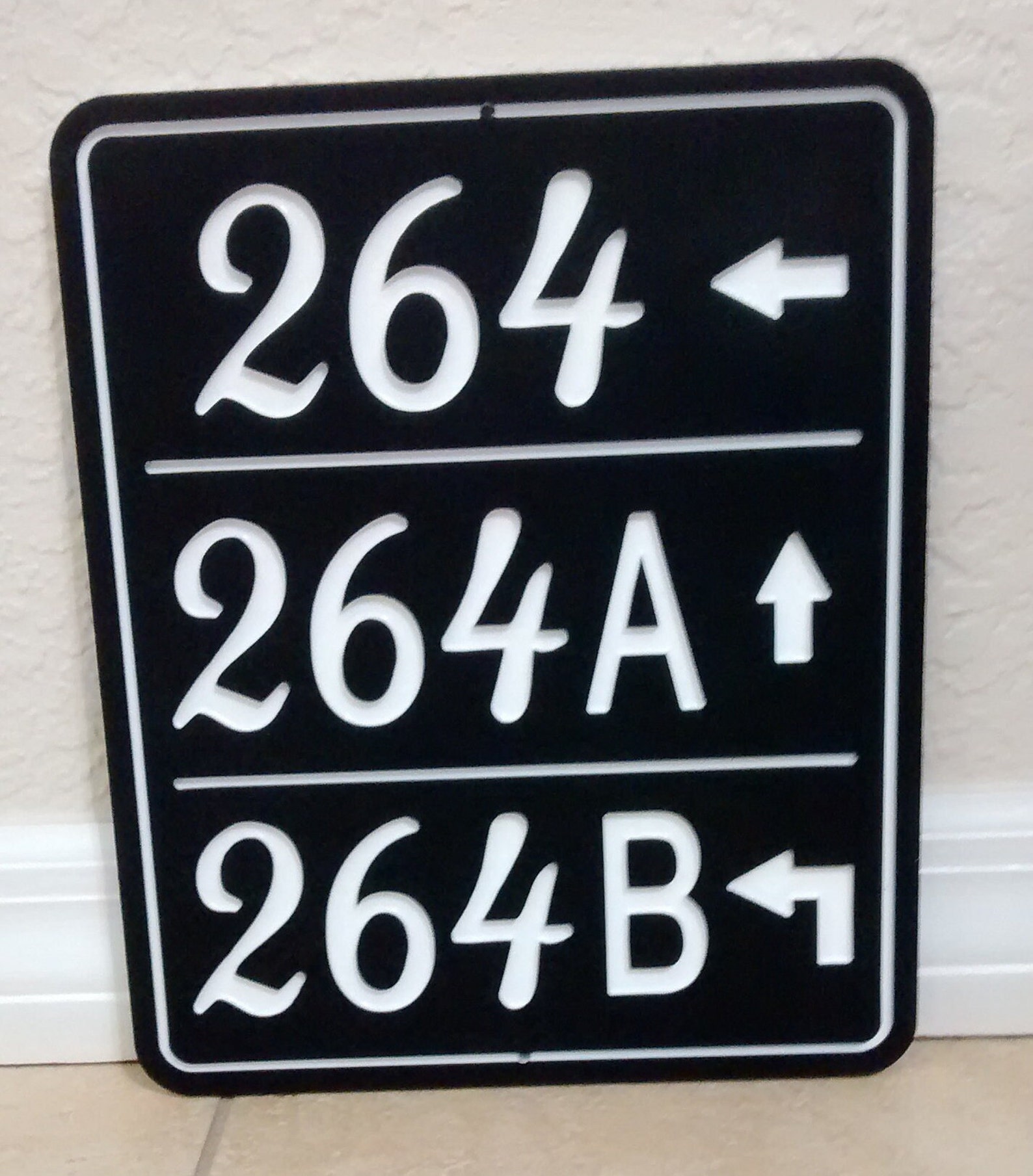 House Numbers With Arrow Address Numbers Address Numbers | Etsy
