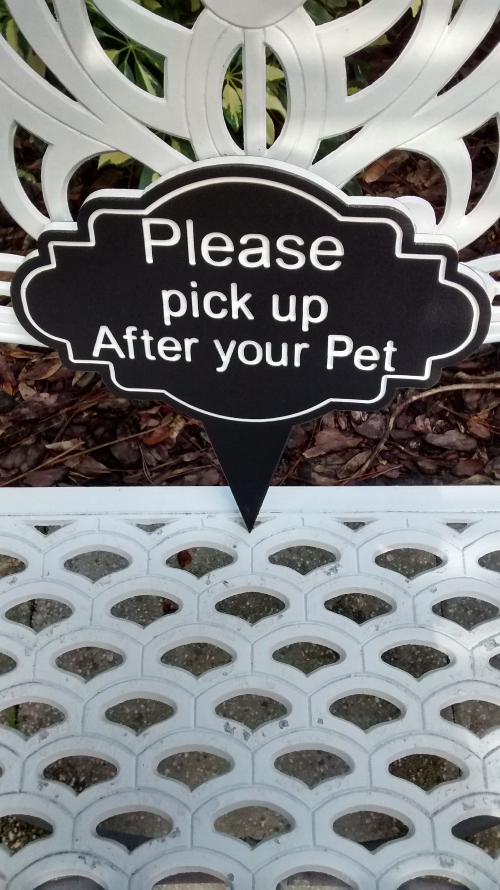 Dog Poop Sign, Dog Sign, Curb Your Dog, Please Clean up After Your Pet ...