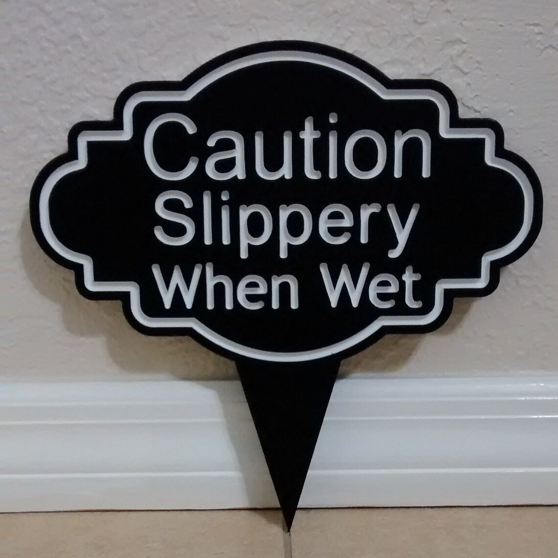 Caution Sign Warning Sign Engraved Sign Outdoor Yard Sign | Etsy