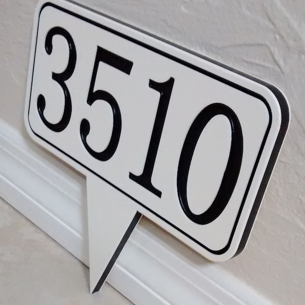 House Number Yard Sign - Etsy