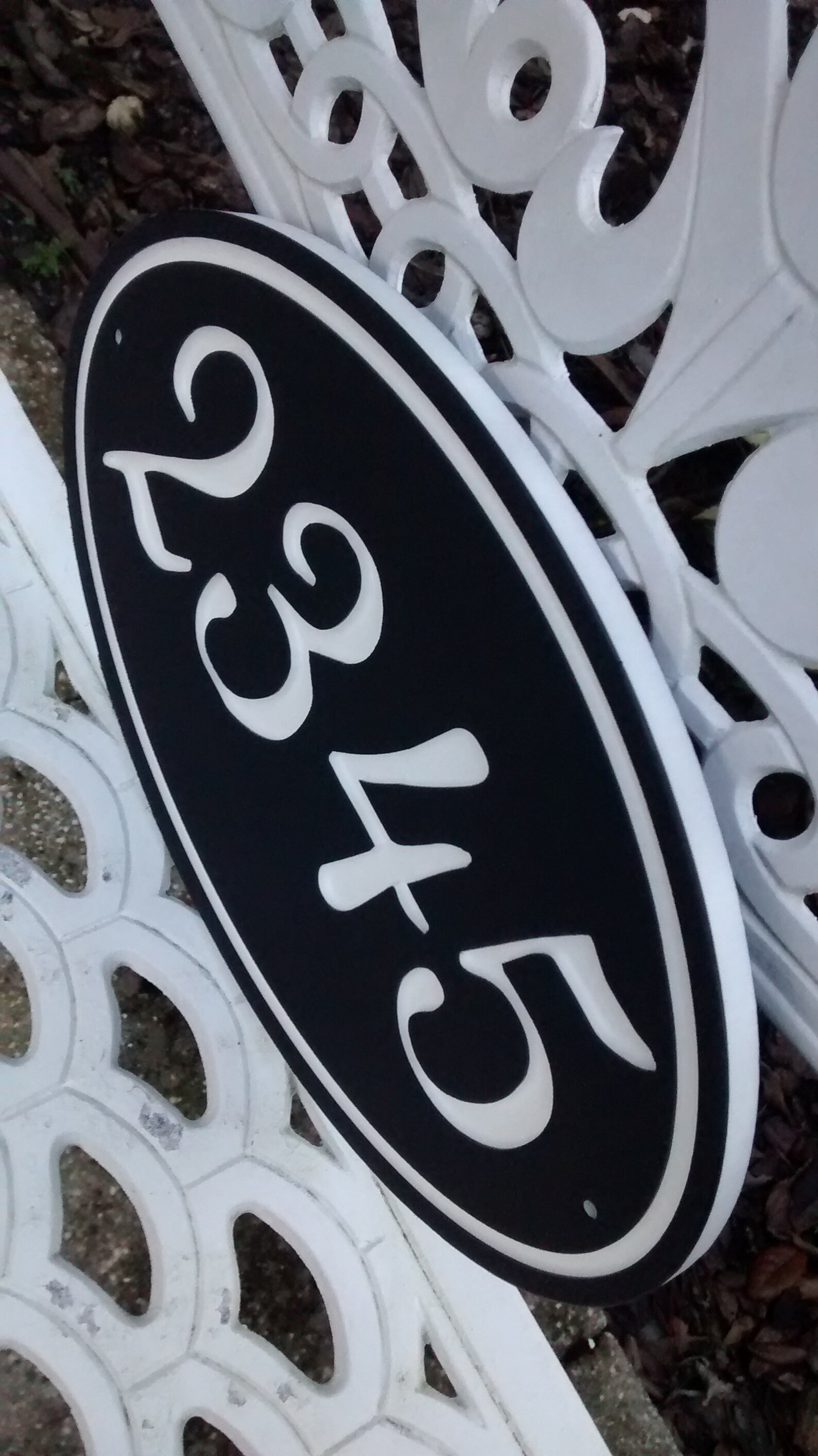 Custom Oval Address Sign Custom House Numbers Home Address - Etsy