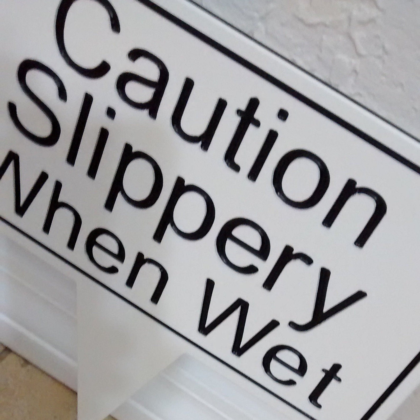 Caution Sign Warning Sign Engraved Sign Outdoor Yard Sign | Etsy