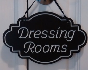 Changing Room or Coat Check Door Sign. Wooden Self-adhesive - Etsy