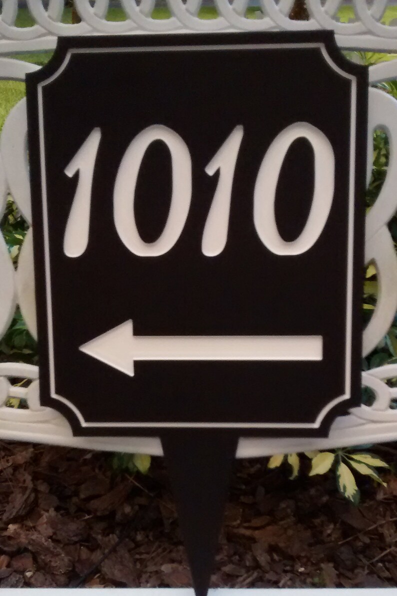Arrow Address Sign House Number With Arrow House Number With | Etsy