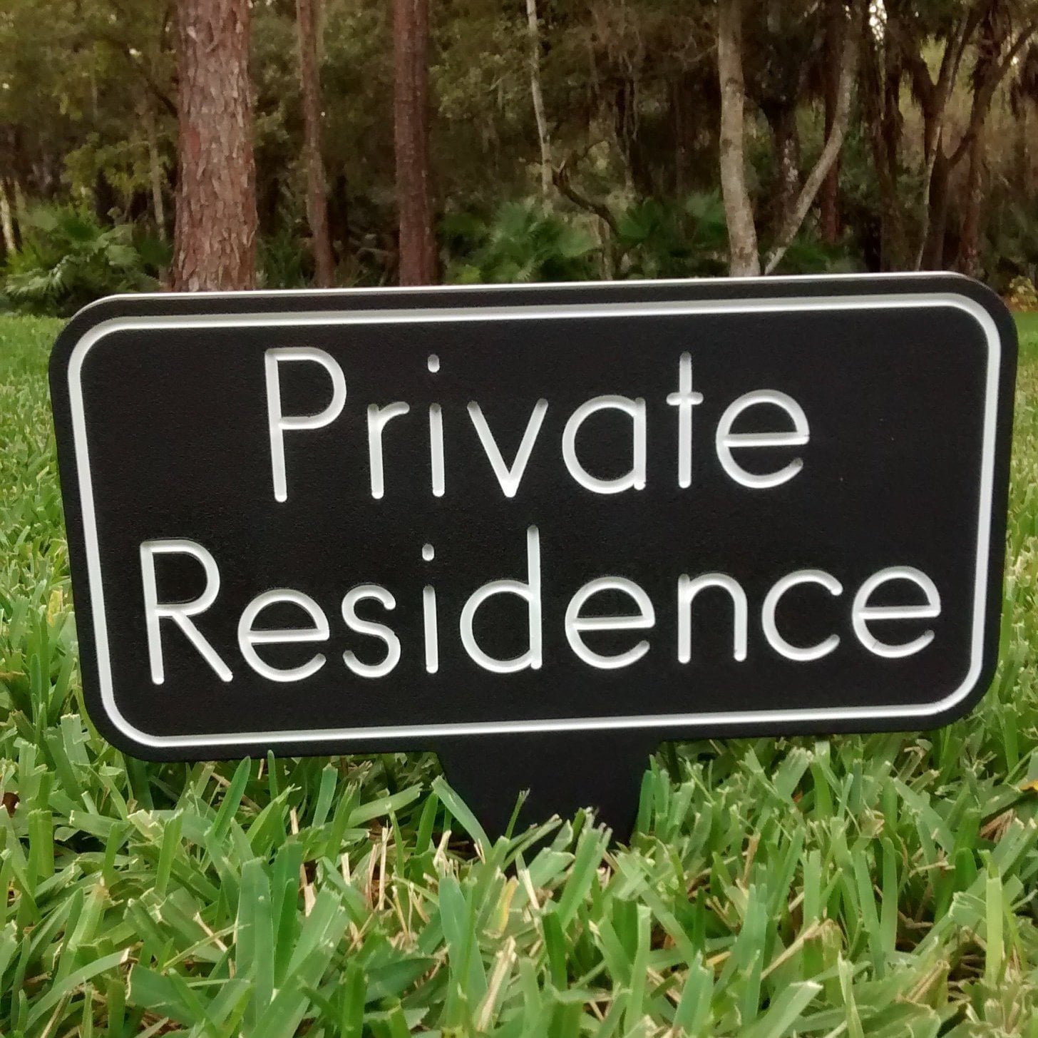 Private Residence Outdoor Sign Yard Sign Warning Sign Lawn | Etsy