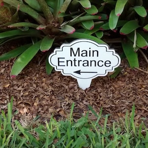 Entrance Sign, Directional Sign, Enter Sign, Business Signage, Front ...