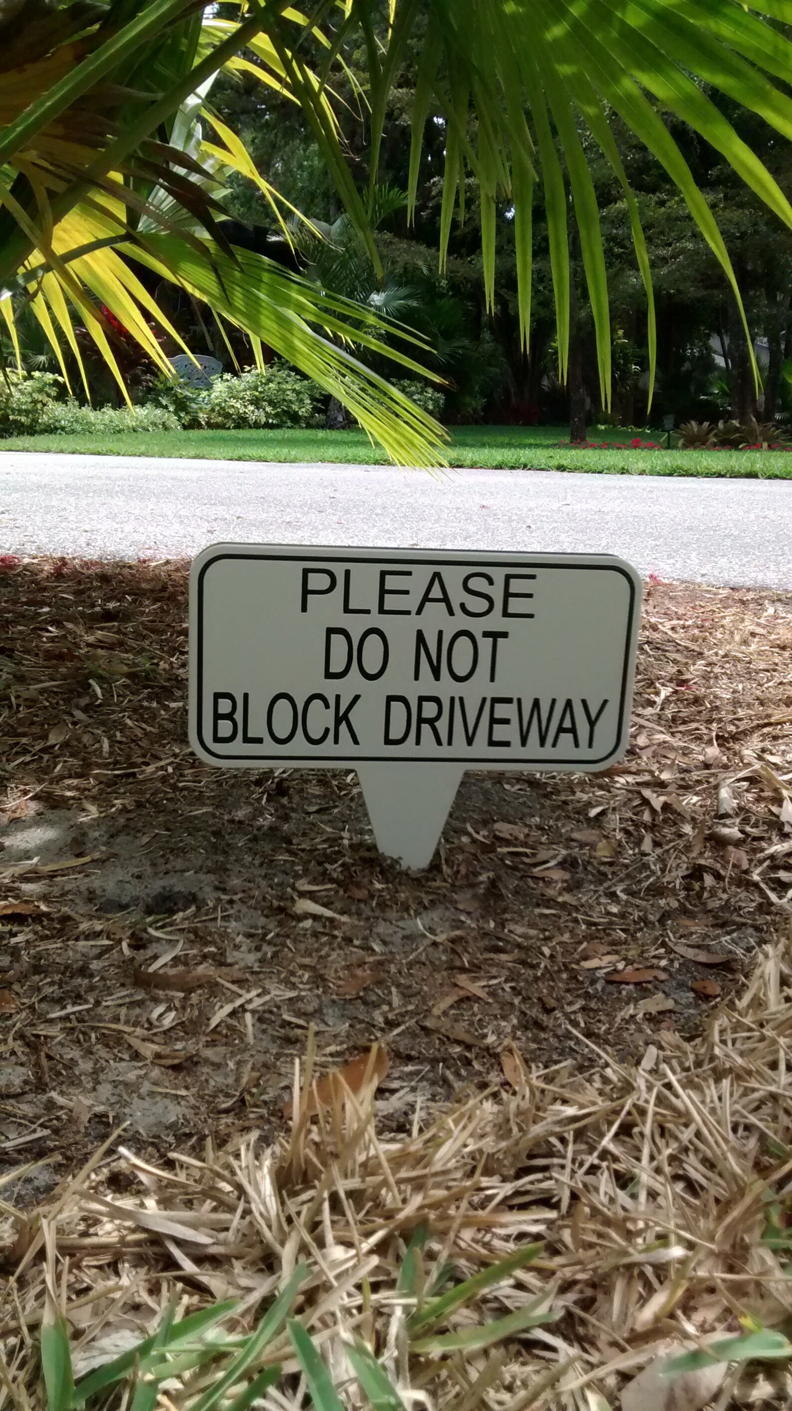 Do Not Block Driveway, Please Do Not Block Driveway, Yard Sign, Outdoor ...