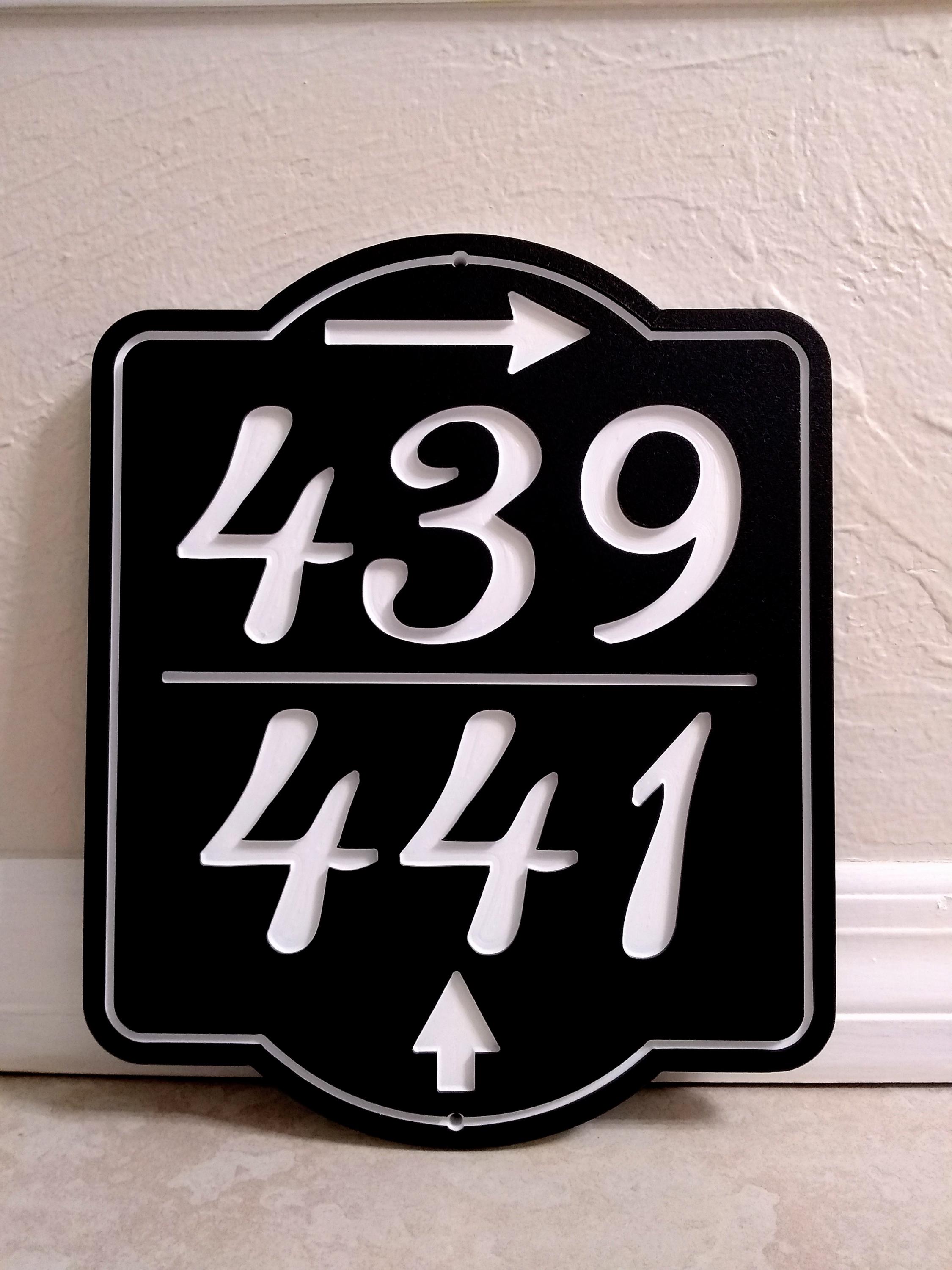 Multiple Address Stake Engraved, Shared Driveway Personalized Sign ...