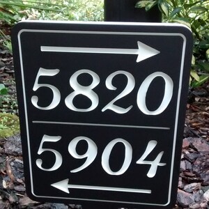 Arrow Address Sign, House Number With Arrow, House Number With Arrow ...