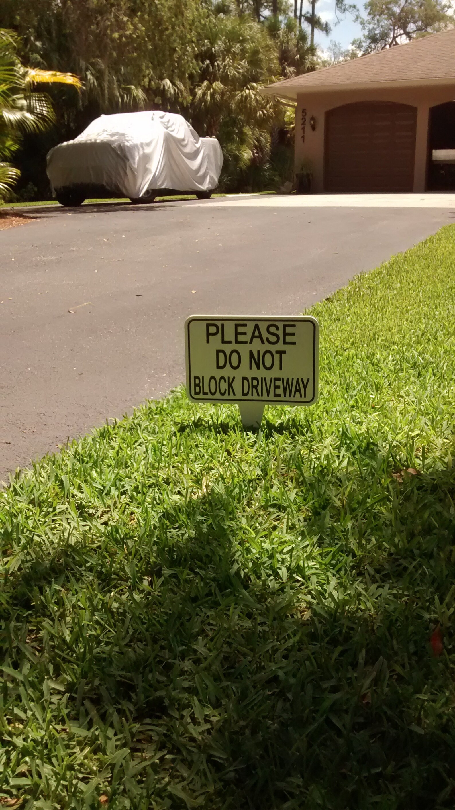 Do Not Block Driveway Please Do Not Block Driveway Yard | Etsy