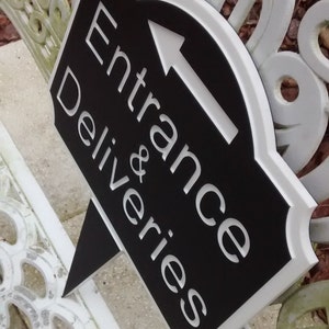 Entrance Sign, Shop Sign, Business Sign, Signs With Arrows, Office ...