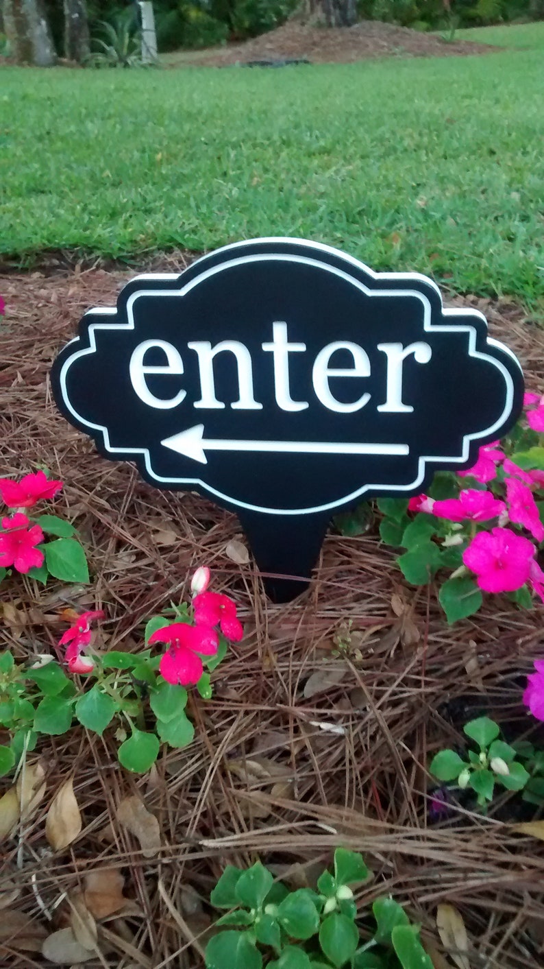 Entrance Sign Directional Sign Enter Sign Business Signage - Etsy