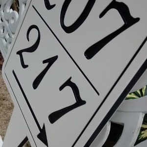 Multiple Address Stake With Arrow, Shared Driveway, Directional Address ...