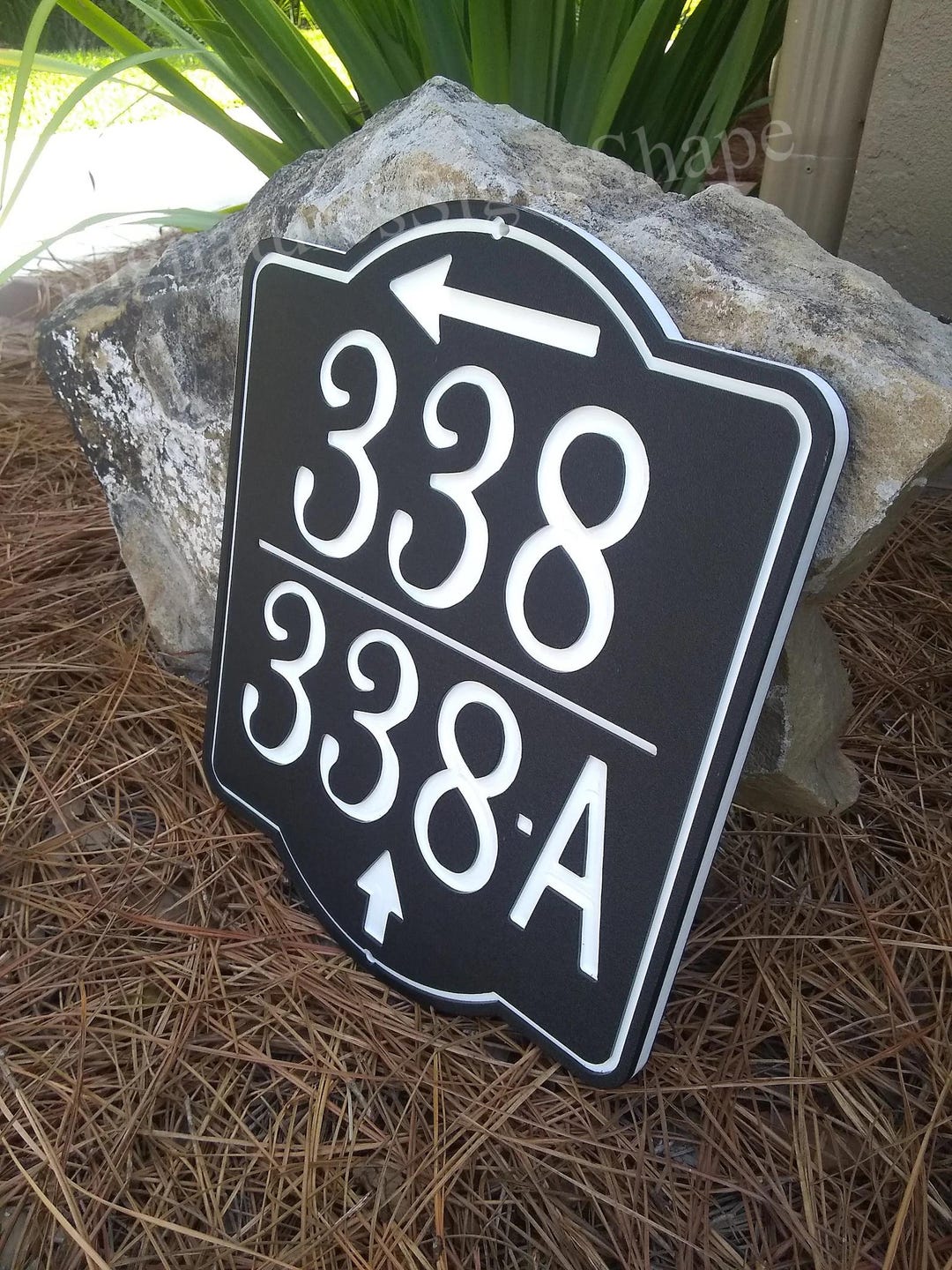 Multiple Address Stake Engraved, Shared Driveway Personalized Sign ...