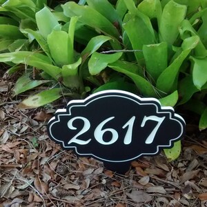 Fancy House Number Sign - Etsy