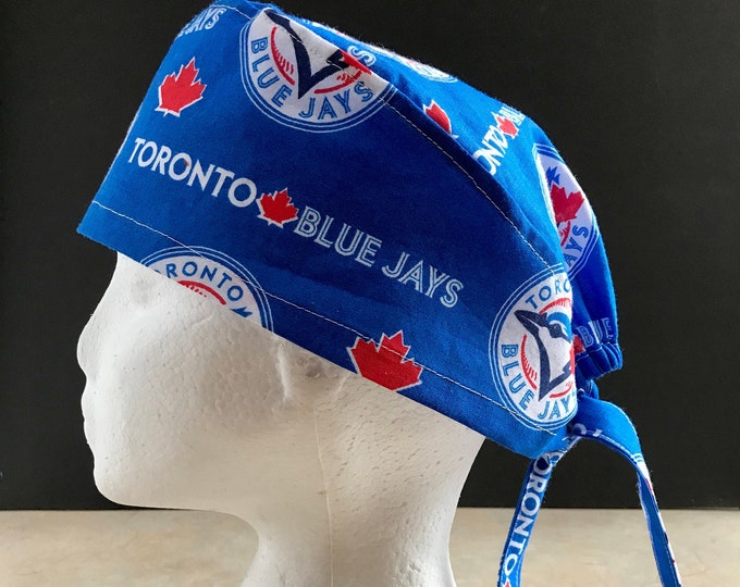 Blue Jay Scrub Cap With Elastic Back/or/nurses/dentist/ Doctor/ Ideal ...
