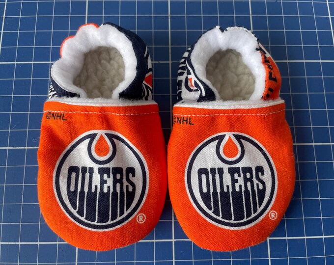 Edmonton Oilers Baby Booties, NHL Hockey Canada, Edmonton Oilers Baby ...