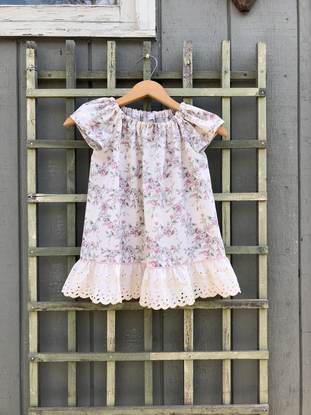 Upcycled Floral Pillowcase Dress: Girls Size 3-4 Summer Outfit - Etsy